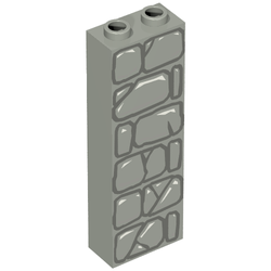 LEGO PART 2454apr0002 Brick 1 x 2 x 5 with Blocked Open Studs and ...