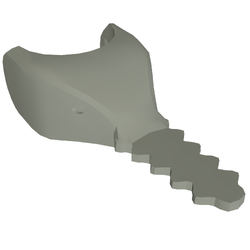 LEGO PART 30085 Animal Body Part, Shark / Sawfish Head | Rebrickable ...