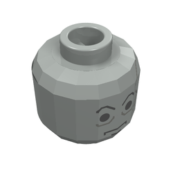 LEGO PART 3626bpr0275 Minifig Head Darth Vader, Scars Gray Left ...