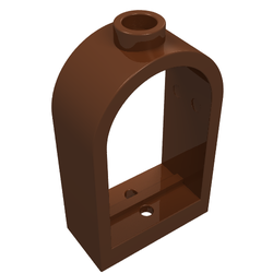 LEGO PART 30044 Window 1 x 2 x 2 2/3 with Rounded Top | Rebrickable ...