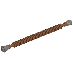 LEGO PART 758c02 Flexible Ribbed Hose 8mm Ends 12L with Tabbed Dark ...