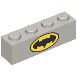 LEGO PART 3010pr9991 Brick 1 x 4 with Classic Batman Logo print ...