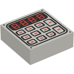 LEGO PART 3070bpr0166 Tile 1 x 1 with Keypad Print | Rebrickable ...