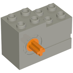 LEGO PART 61100c01 Windup Motor 2 x 4 x 2 1/3 with Orange Release ...