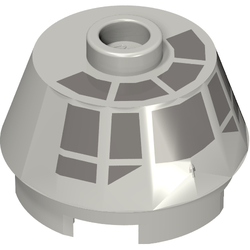LEGO PART 98100pr0005 Brick Round 2 x 2 Truncated Cone with Dark Bluish ...