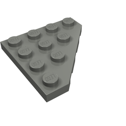 LEGO PART 30503 Wedge Plate 4 x 4 Cut Corner | Rebrickable - Build with ...