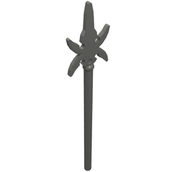 LEGO PART 43899 Weapon Pike / Spear [4 Side Blades] | Rebrickable ...