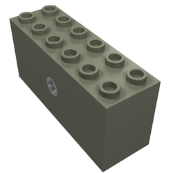 LEGO PART 42073c01 Motor Wind-Up 2 x 6 x 2 & 1/3 with Short Milky White ...