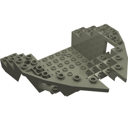 LEGO PART 6051 Boat Hull Section, Small Bow 12 x 12 x 5 1/3, Top ...