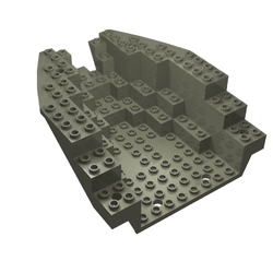 LEGO PART 6053 Boat Hull Section, Small Stern 14 x 12 x 5 1/3, Top ...