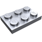 LEGO PART 3021 Plate 2 x 3 | Rebrickable - Build with LEGO