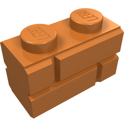 LEGO PART 98283 Brick Special 1 x 2 with Masonry Brick Profile ...