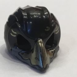 LEGO PART 12550pr0003 Mask Bird (Raven) with Gold Beak and Gold ...