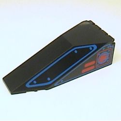 LEGO PART 2507pr0004 Windscreen 10 x 4 x 2 1/3 Canopy with Blue ...