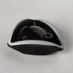 LEGO PART 2544pr0001 Hat Pirate Tricorne / Triangle with White Brim ...