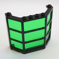 LEGO PART 30185c05 Window Bay 3 x 8 x 6 with Trans-Green Glass ...