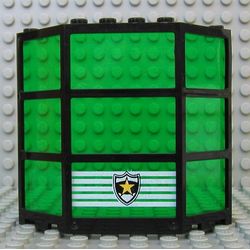 LEGO PART 30185c05pr0001 Window Bay 3 x 8 x 6 with Trans-Green Glass ...