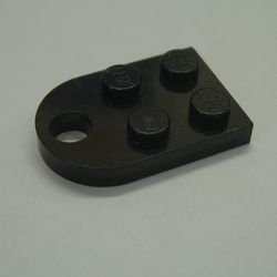 LEGO PART 3176 Plate Special 3 x 2 with Rounded End, Hole | Rebrickable ...