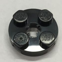 LEGO PART 4032b Plate Round 2 x 2 with Axle Hole Type 2 (X Opening ...