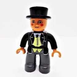 LEGO PART 59612pr0096 Duplo Figure with Top Hat, Thomas & Friends Sir ...