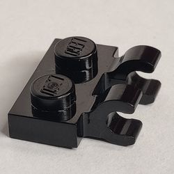 LEGO PART 60470b Plate Special 1 x 2 with Clips Horizontal [Open O ...