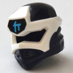 LEGO PART 65072pat0001pr0004 Wrap with Angular Mask White, and Medium ...
