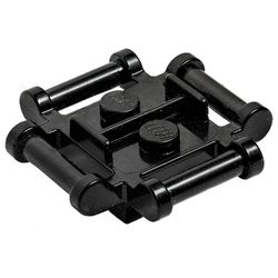 LEGO PART 66961 Plate Special 2 x 2 with 4 Side Handles Closed Ends ...