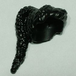 LEGO PART 69857 Hair Tail High, Curly | Rebrickable - Build with LEGO