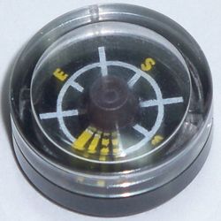 LEGO PART 70001pr0001 Equipment Compass with White Lines, Yellow ...