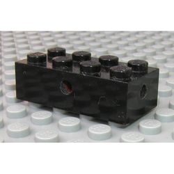 LEGO PART 7049bc01 Brick Special 2 x 4 with Wheel Holder Old, Clear ...