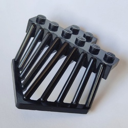 LEGO PART 90201 Train Cow Catcher, Plate Special 2 x 6 with Sloped Bars ...