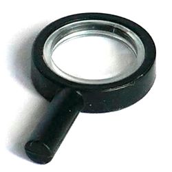 LEGO PART 90463 Equipment Magnifying Glass with Removable Trans-Clear ...