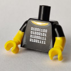 LEGO PART 973g03c01h01pr4845 Torso, Dual Molded Arms, Yellow Neck ...