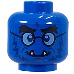 LEGO PART 28621pr4066 Minifig Head Beast, Thick Black Eyebrows, Dark ...