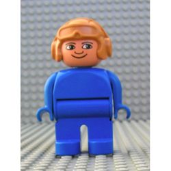 LEGO PART 4555c05pr0027 Duplo Figure, Early, Aviator Hat Fabuland Brown ...