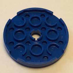 LEGO PART 60474 Plate Round 4 x 4 with Pin Hole | Rebrickable - Build ...