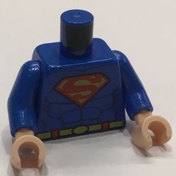 LEGO PART 973c28h02pr1957 Torso Muscles, Belt and Red and Yellow ...