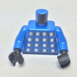 LEGO PART 973c28h03pr0083 Torso Soccer Jersey, Studded Armor / '1' on ...