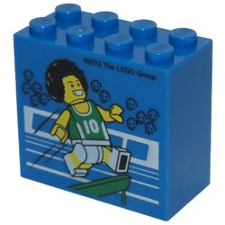 LEGO PART 30144pr9972 Brick 2 x 4 x 3 with 'LEGOLAND Windsor Resort ...