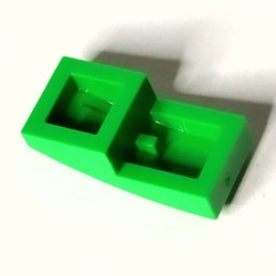 LEGO PART 11477 Slope Curved 2 x 1 No Studs [1/2 Bow] | Rebrickable ...