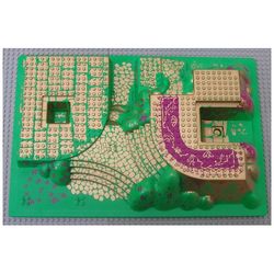 LEGO PART 44510pr0001 Baseplate Raised 32 x 48 x 6 with Front and Back ...