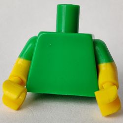 LEGO PART 973g06c01h01 Torso, Dual Molded Arms with Bright Green ...
