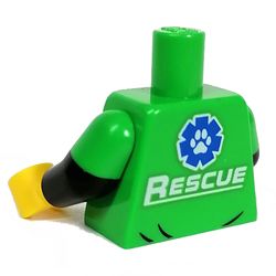 LEGO PART 973g06c03h01pr0001 Torso, Dual Molded Arms with ID Badge ...