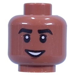 LEGO PART 3626cpr3876 Minifig Head, Smile with Teeth/Scared Open Mouth ...