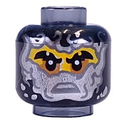 LEGO PART 28621pr0014 Minifig Head Cinder, Silver Face Mask, Covered ...