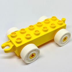 LEGO PART 11248c05 Duplo Car Base 2 x 6 with Fake Bolts, Open Hitch End ...