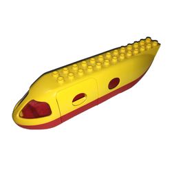 LEGO PART 2150c01 Duplo Airplane Fuselage with Red Bottom and Cargo ...