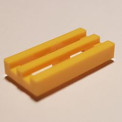 LEGO PART 2412b Tile Special 1 x 2 Grille with Bottom Groove | Rebrickable - Build with LEGO