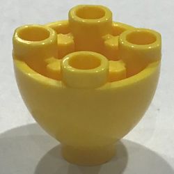 LEGO PART 24947 Brick Round 2 x 2 x 1 1/3 Inverted | Rebrickable ...