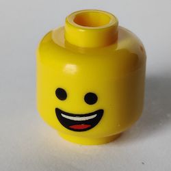 LEGO PART 3626cpr1294 Minifig Head Emmet, Open Lopsided Smile ...